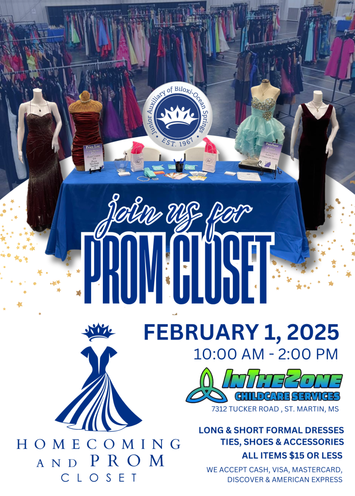Prom Closet - Junior Auxiliary of Biloxi-Ocean Springs | Junior Auxiliary of Biloxi-Ocean Springs
